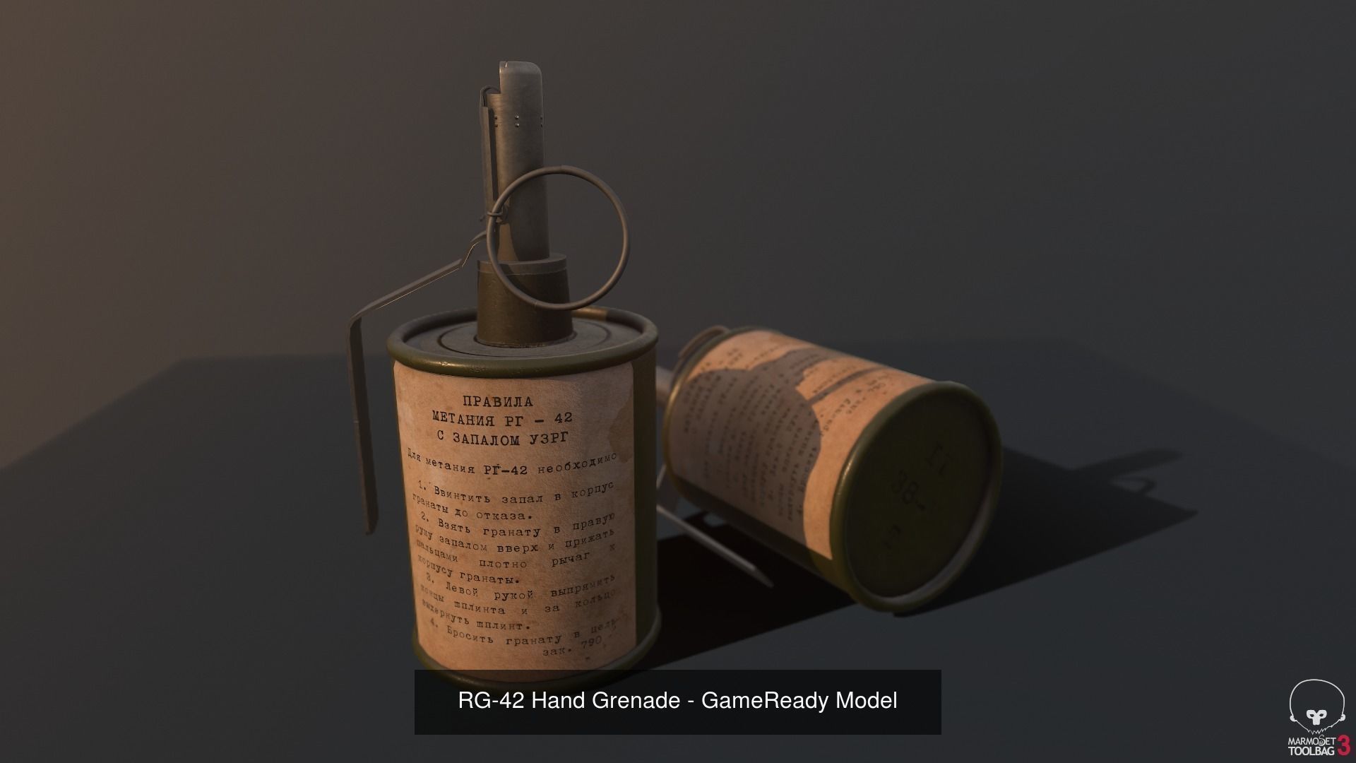 WW2 Soviet Grenades Pack 3D Model Collection | CGTrader