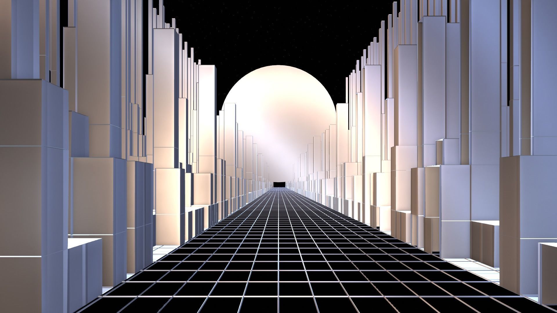 Synthwave Retrowave Vaporwave Animated free 3D model animated | CGTrader