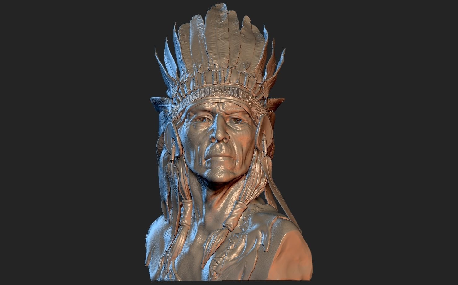Native American Proud 3D model 3D printable | CGTrader