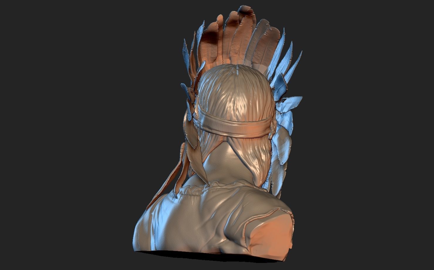 Native American Proud 3D model 3D printable | CGTrader