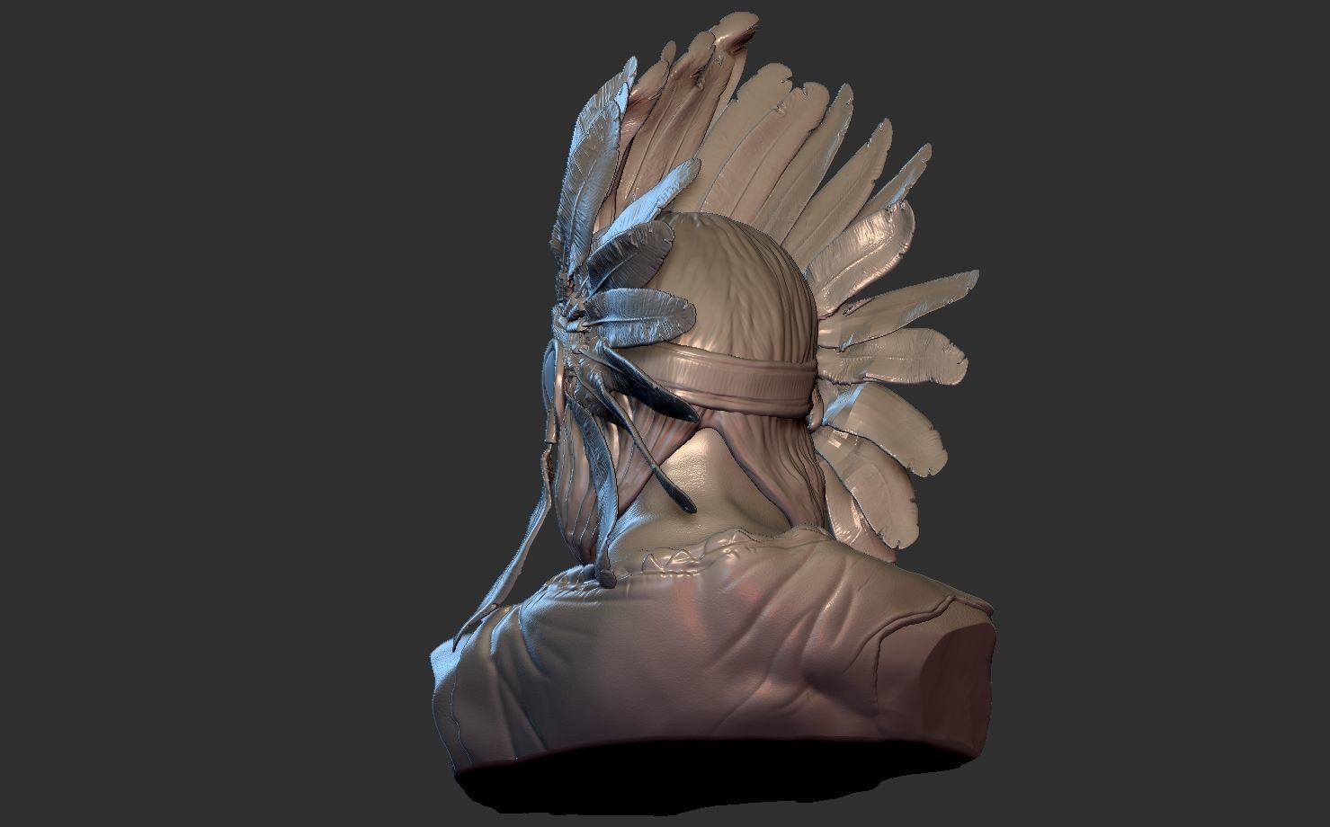 Native American Proud 3D model 3D printable | CGTrader