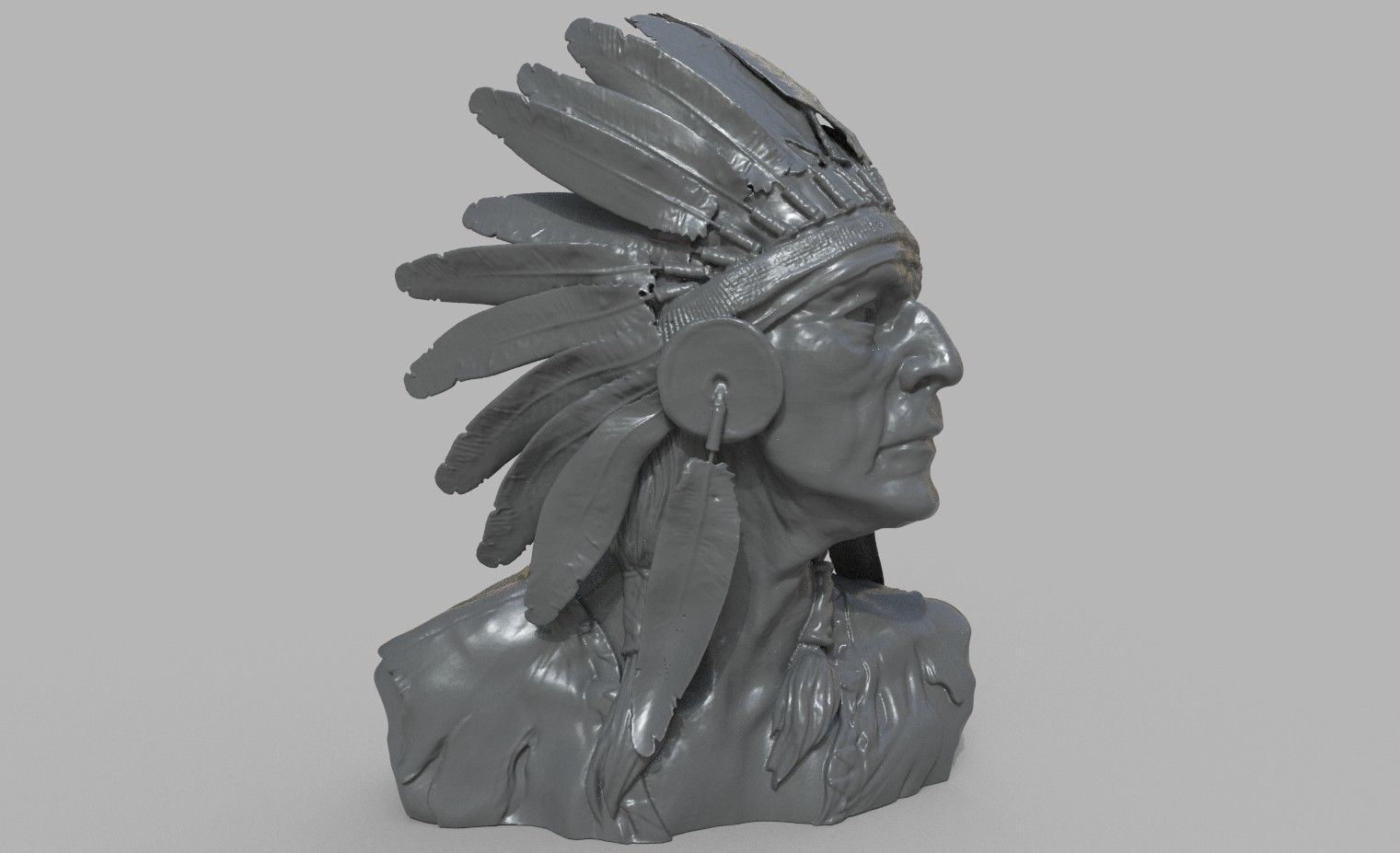 Native American Proud 3D model 3D printable | CGTrader