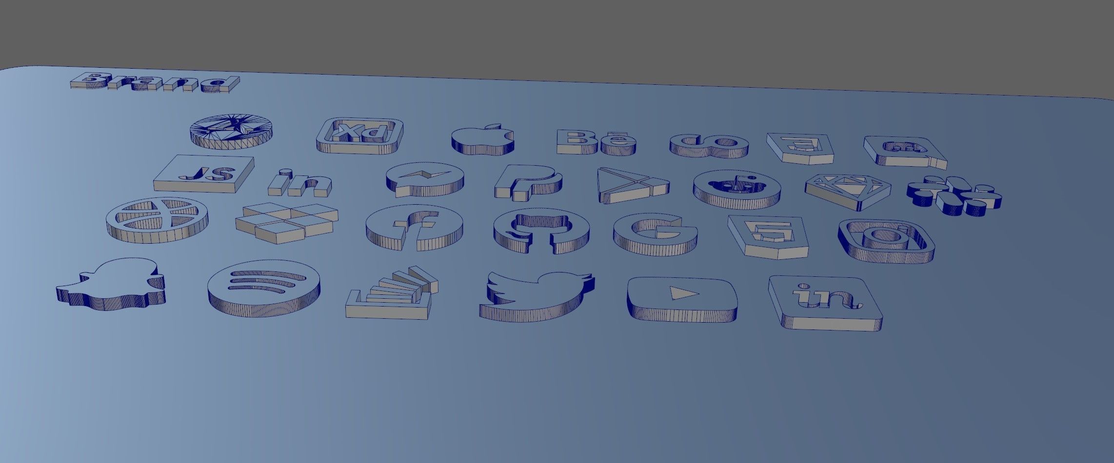 3D Brand Logos free VR / AR / low-poly 3D model | CGTrader