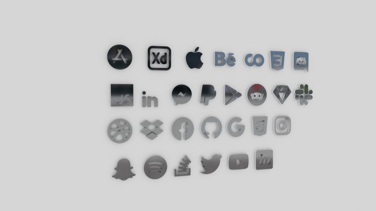 3D Brand Logos free VR / AR / low-poly 3D model | CGTrader