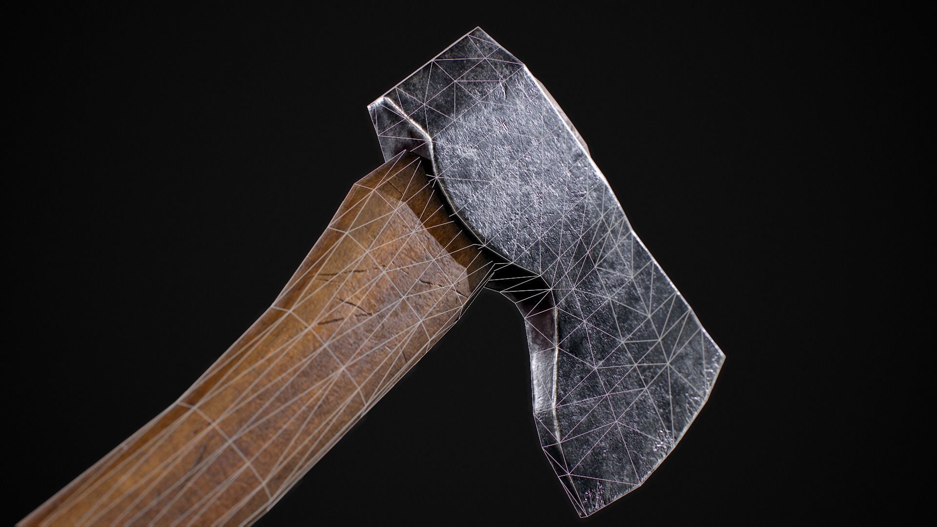 3D model Game Ready Wood Axe VR / AR / low-poly | CGTrader