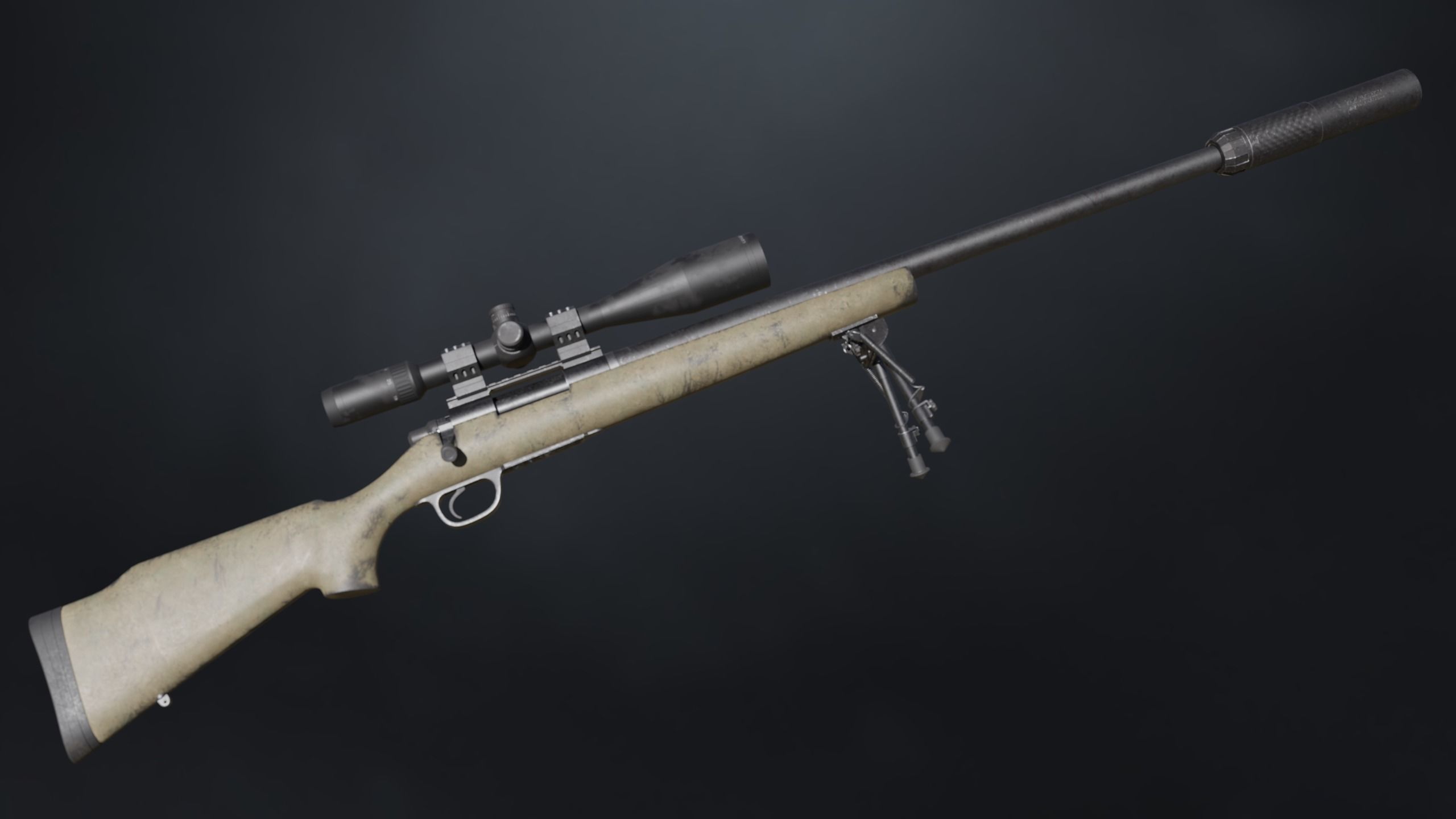 3D model M24 Sniper Rifle PBR VR / AR / low-poly | CGTrader