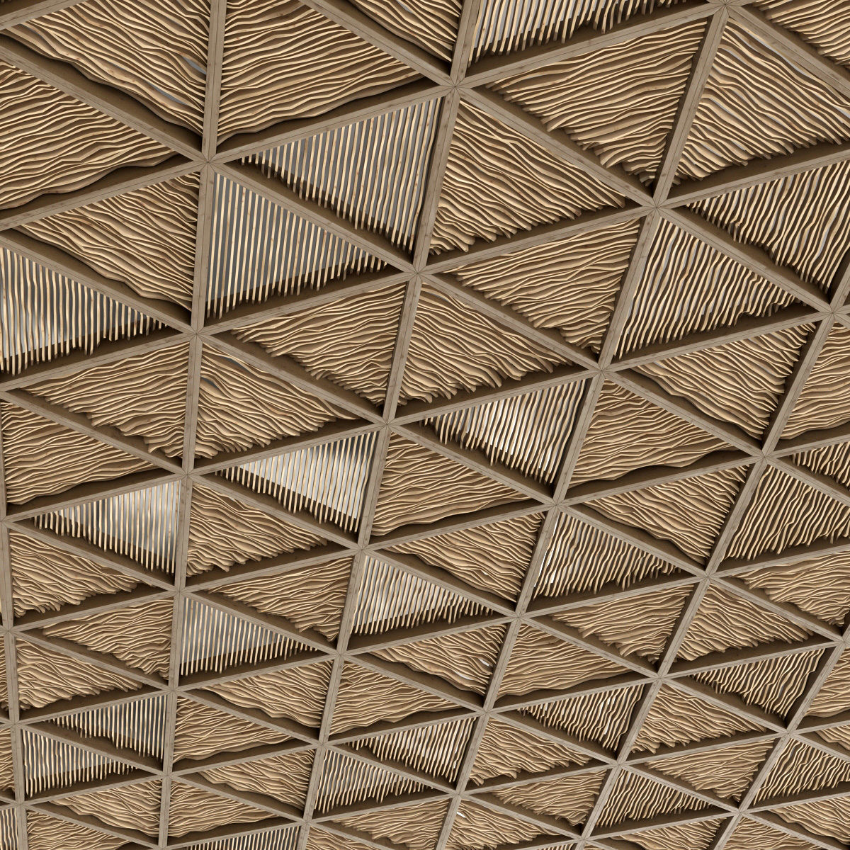 Ceiling parametric Triangle n1 3D model | CGTrader