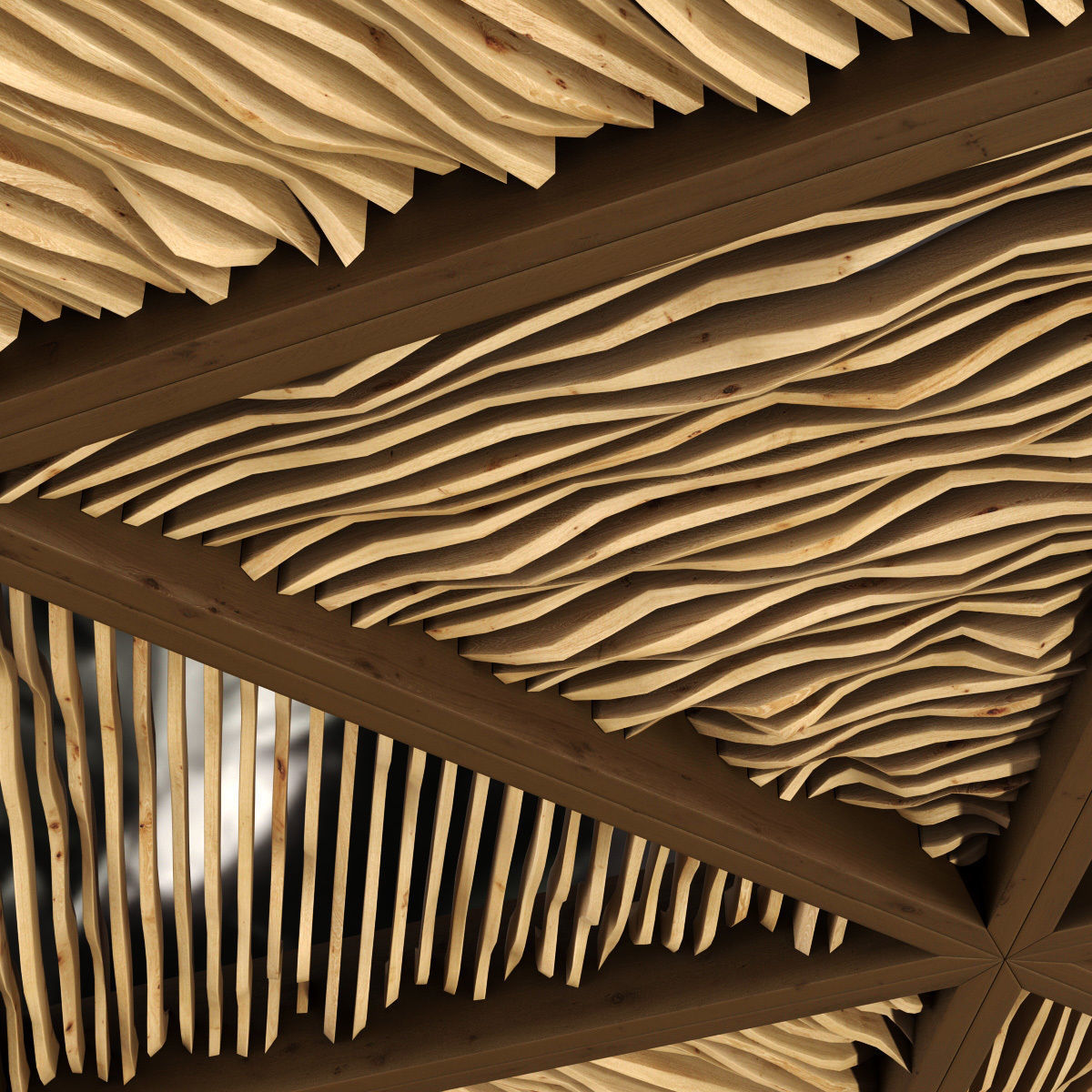 Ceiling parametric Triangle n1 3D model | CGTrader