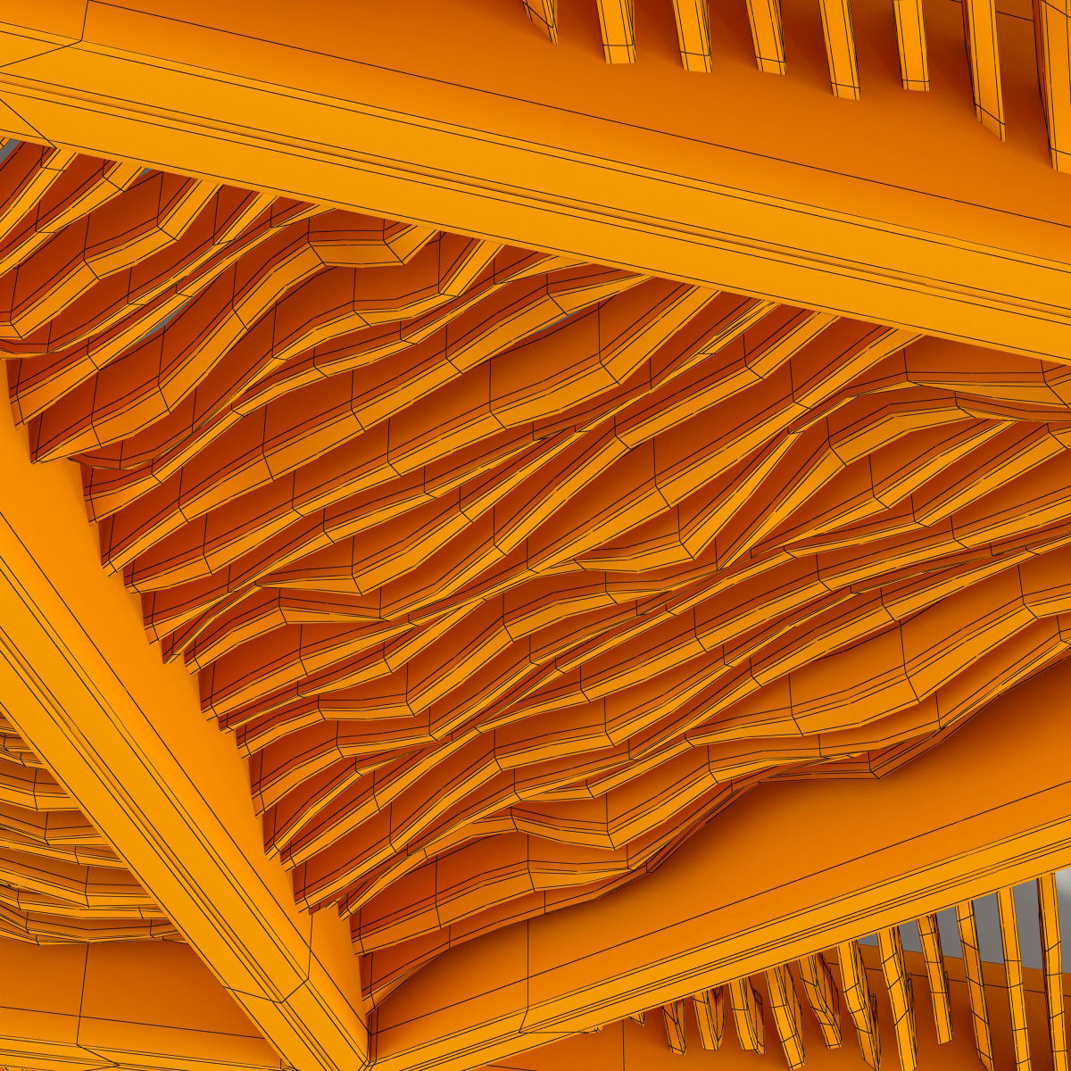 Ceiling parametric Triangle n1 3D model | CGTrader