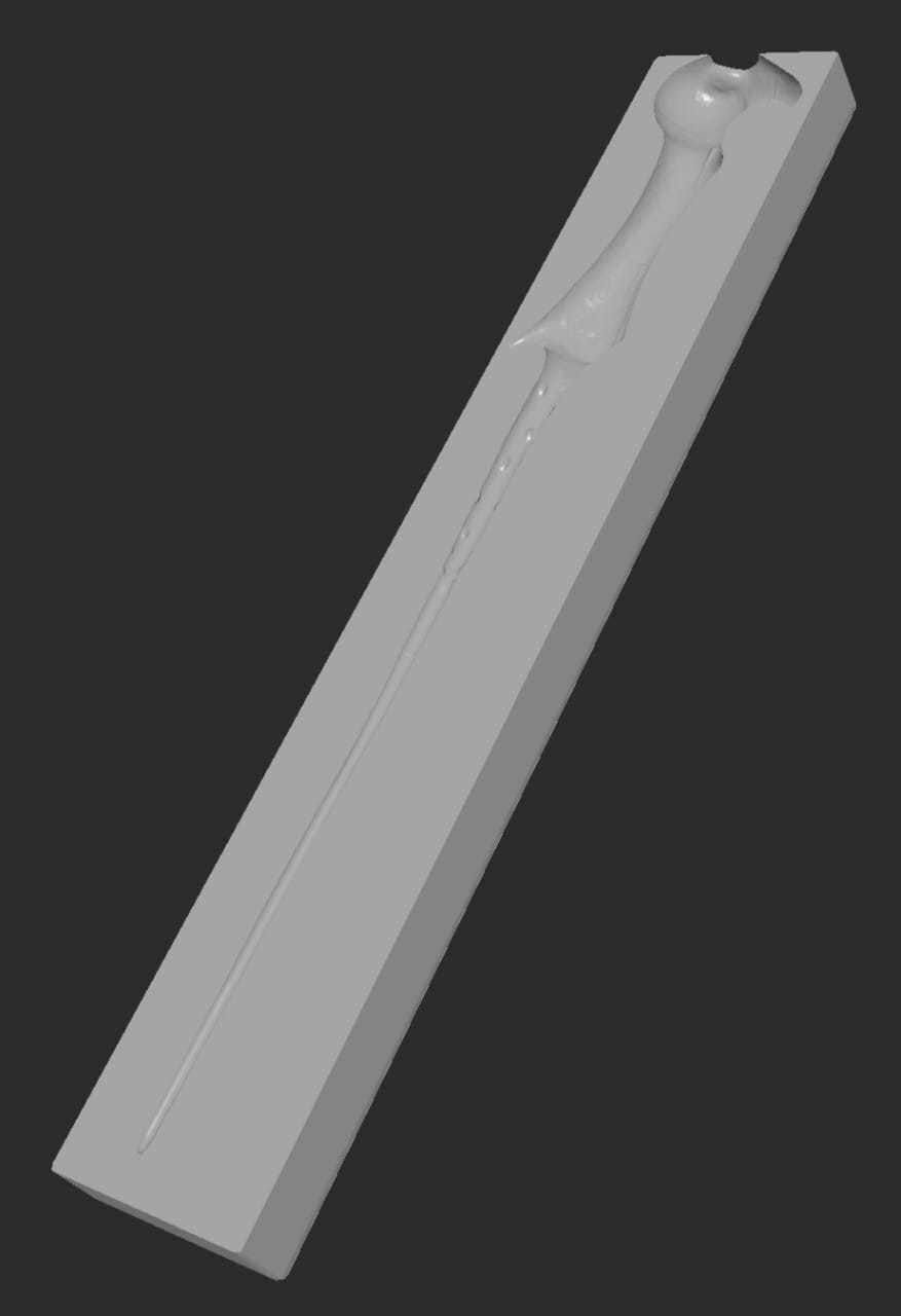 MakeIT Harry Potter 3D Voldemort Wand Mold 3D model | CGTrader