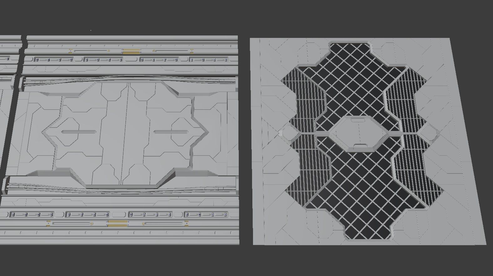 3D model Trim Sheets Sci Fi VR / AR / low-poly | CGTrader