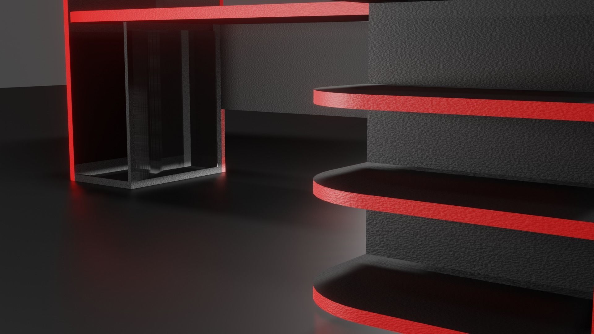 Gaming Desk free VR / AR / low-poly 3D model | CGTrader