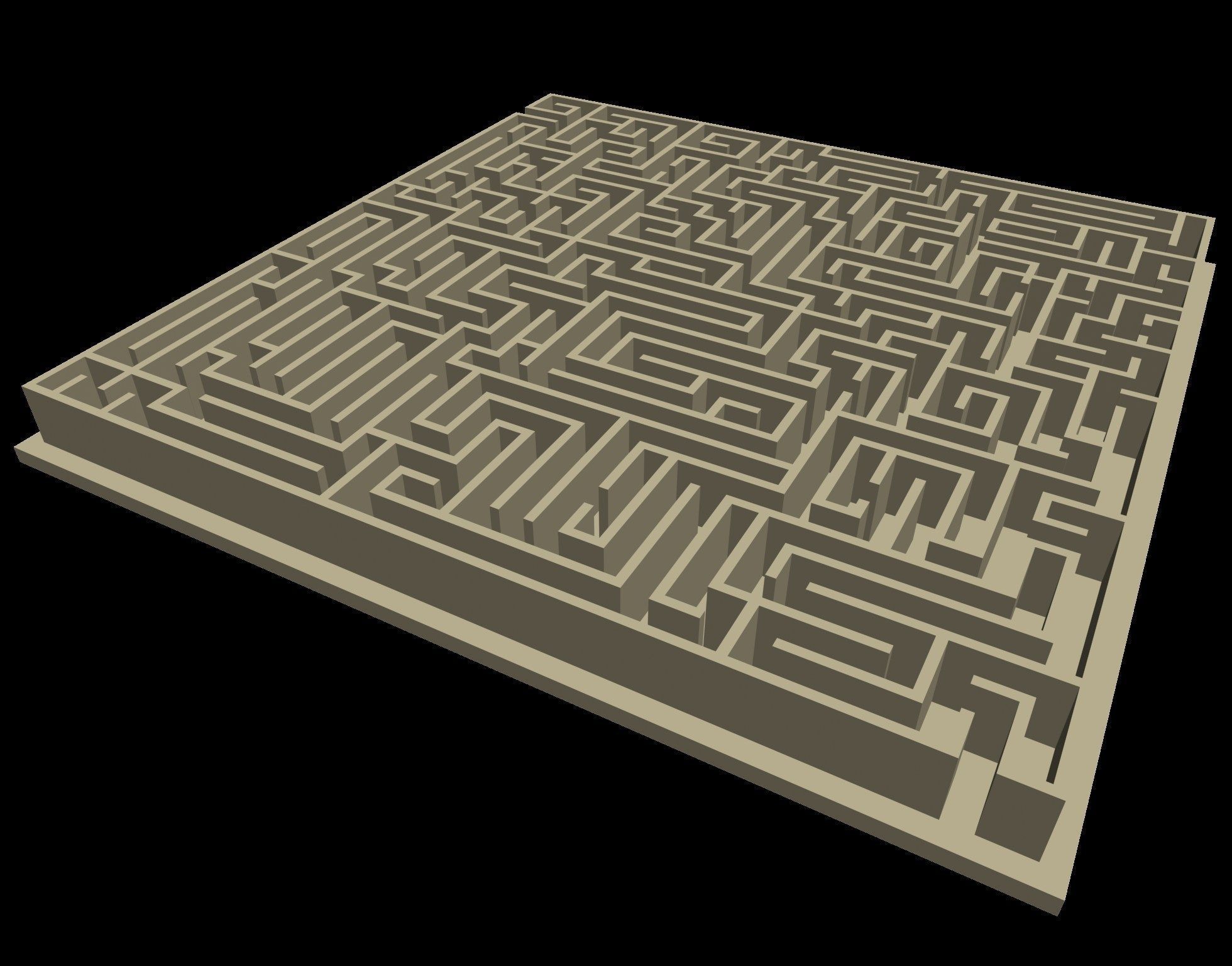 10 labyrinths collection 3D model 3D printable | CGTrader