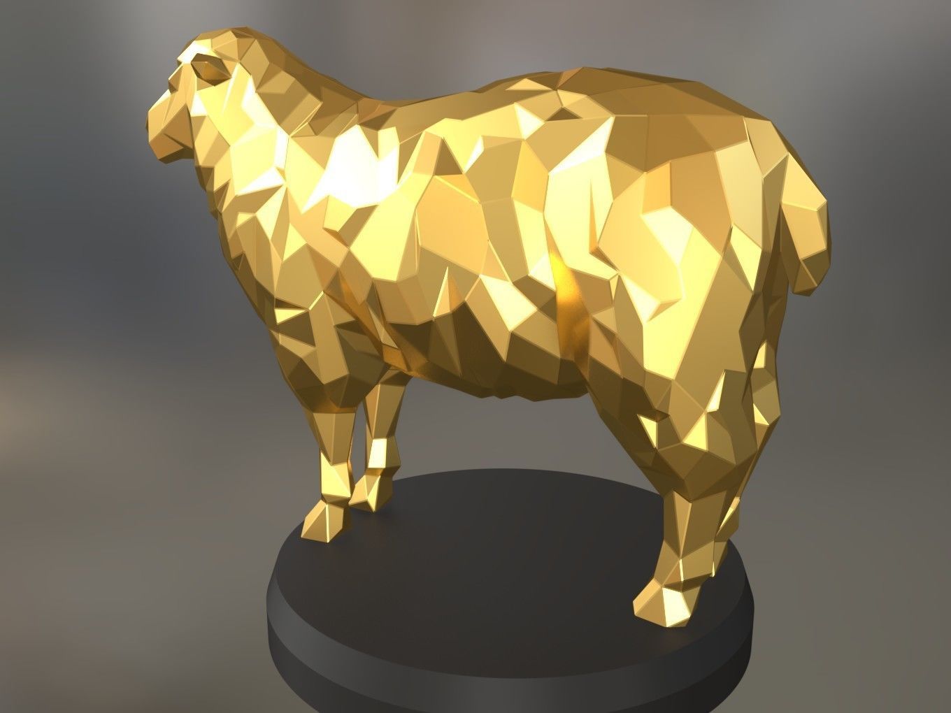 Poly Sheep 3D model 3D printable | CGTrader