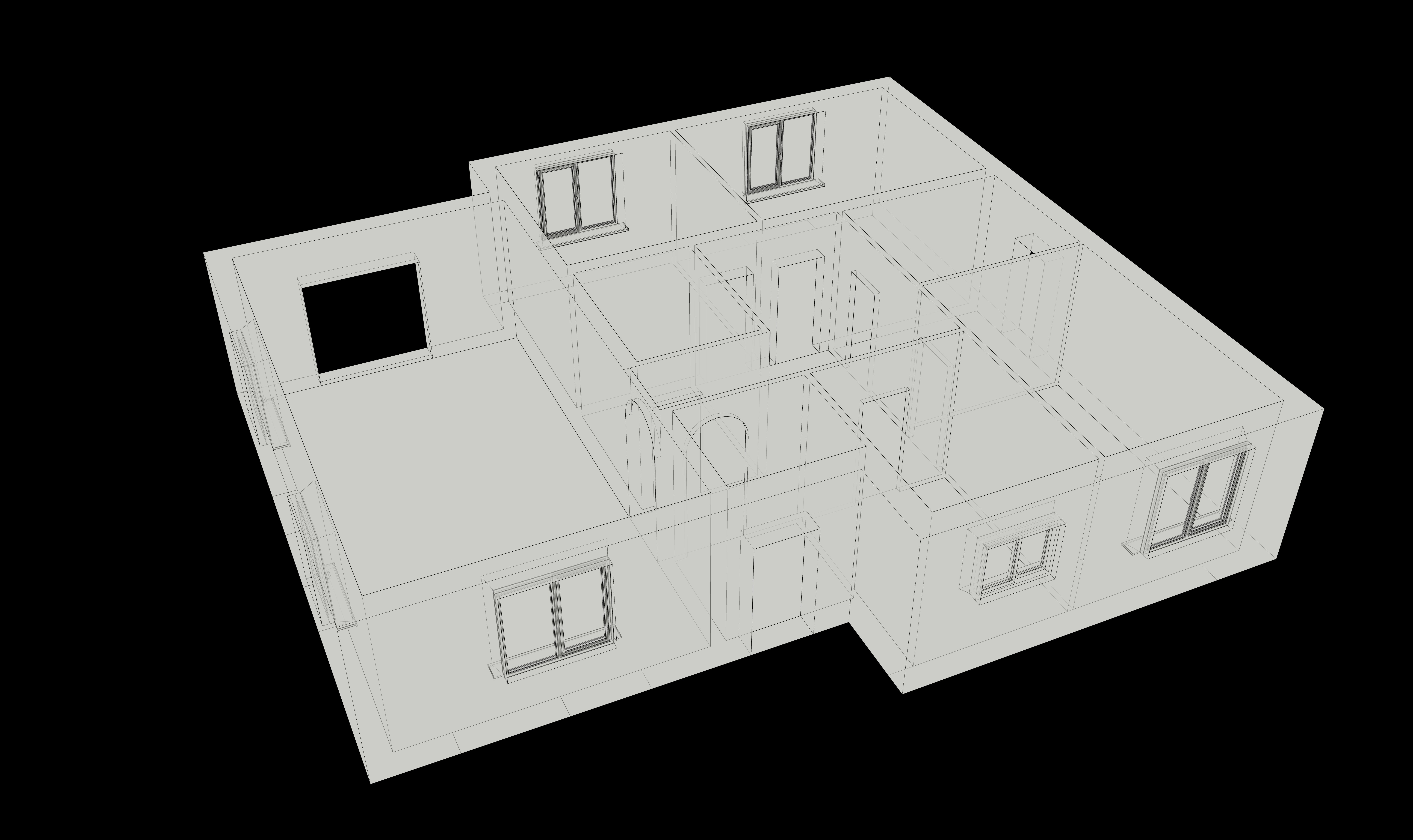 3D model Modern House Low-poly model VR / AR / low-poly | CGTrader