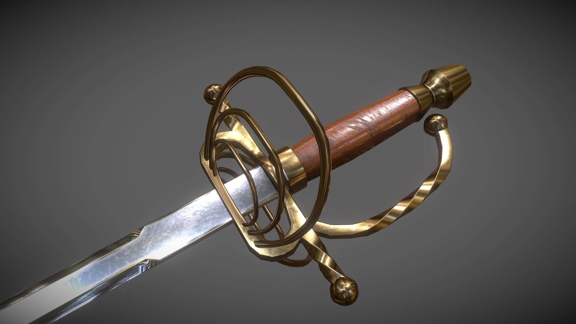 3D model Clamshell Rapier VR / AR / low-poly | CGTrader