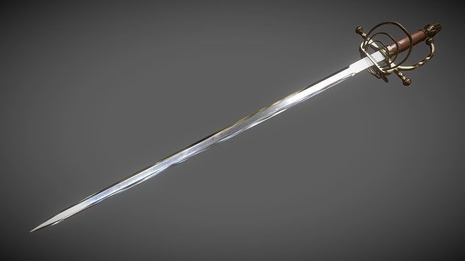 3D model Clamshell Rapier VR / AR / low-poly | CGTrader