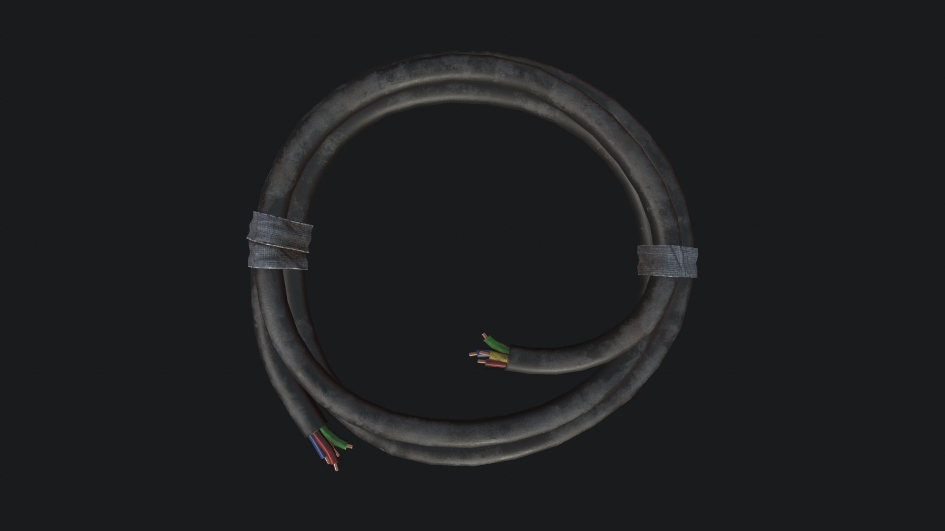 3D model Cable coil VR / AR / low-poly | CGTrader
