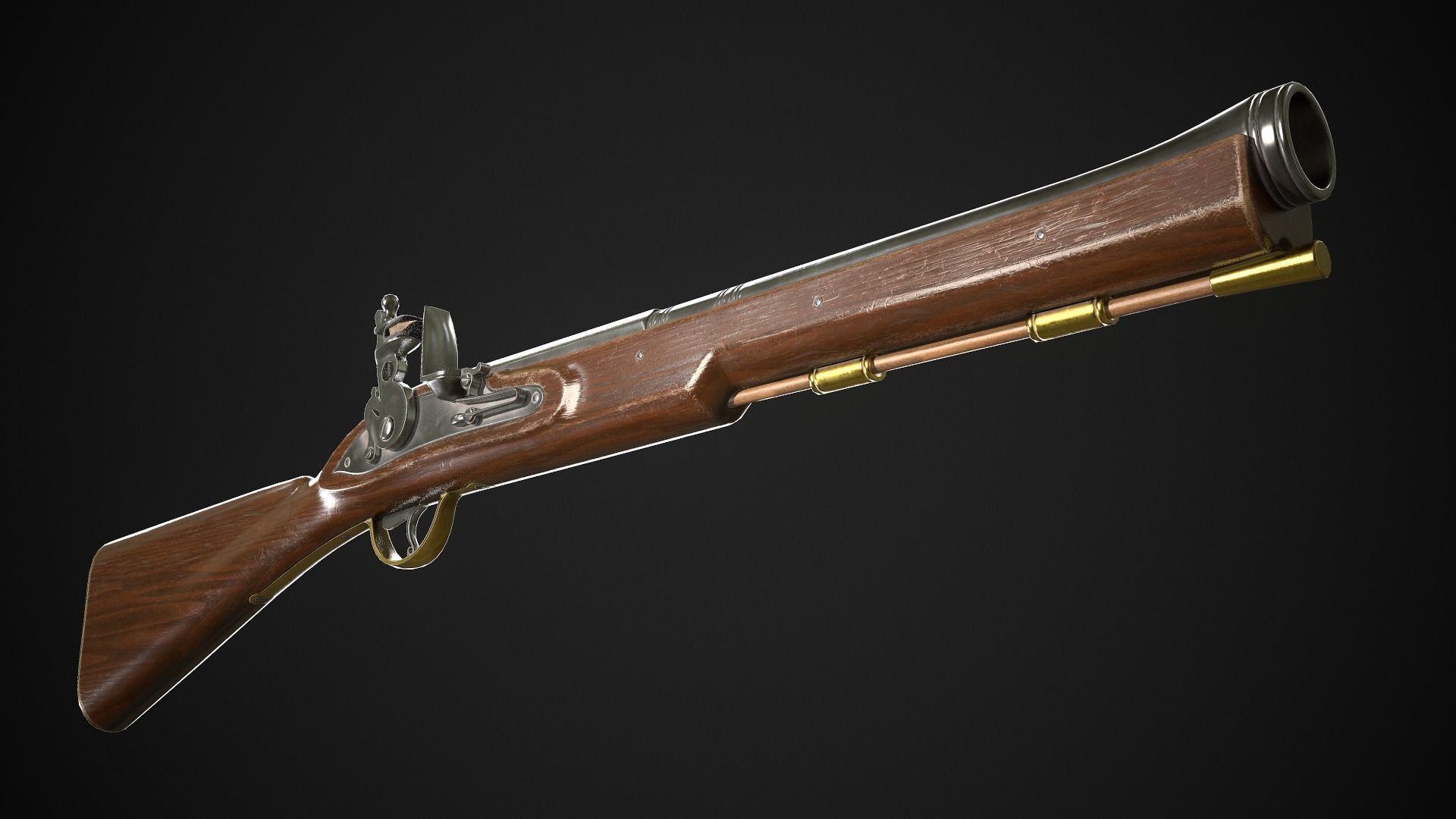 Flintlock Guns Collection | CGTrader