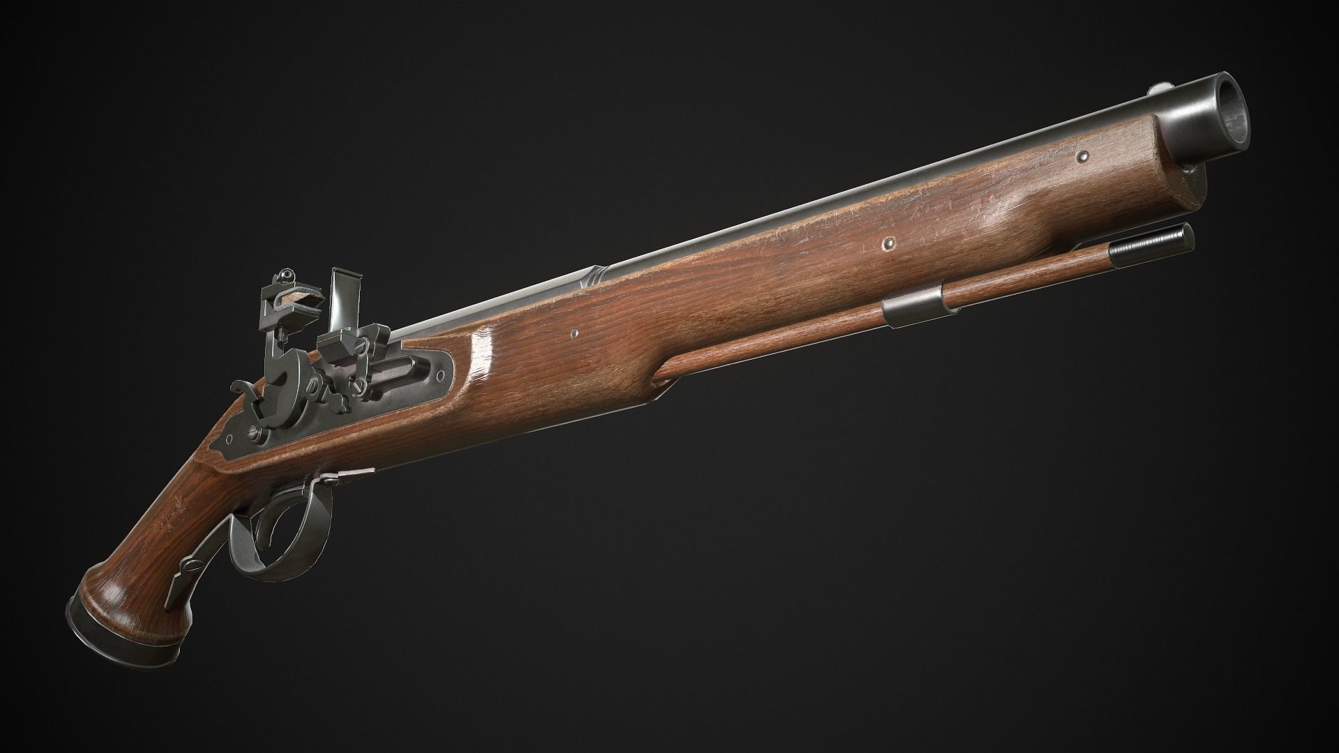 Flintlock Guns Collection | CGTrader