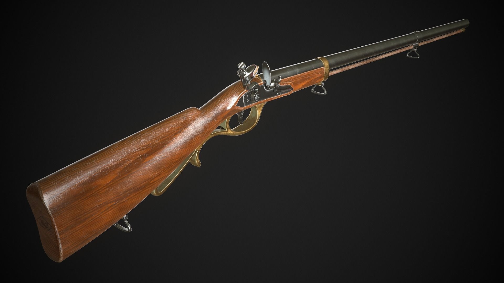 Flintlock Guns Collection VR / AR / low-poly | CGTrader