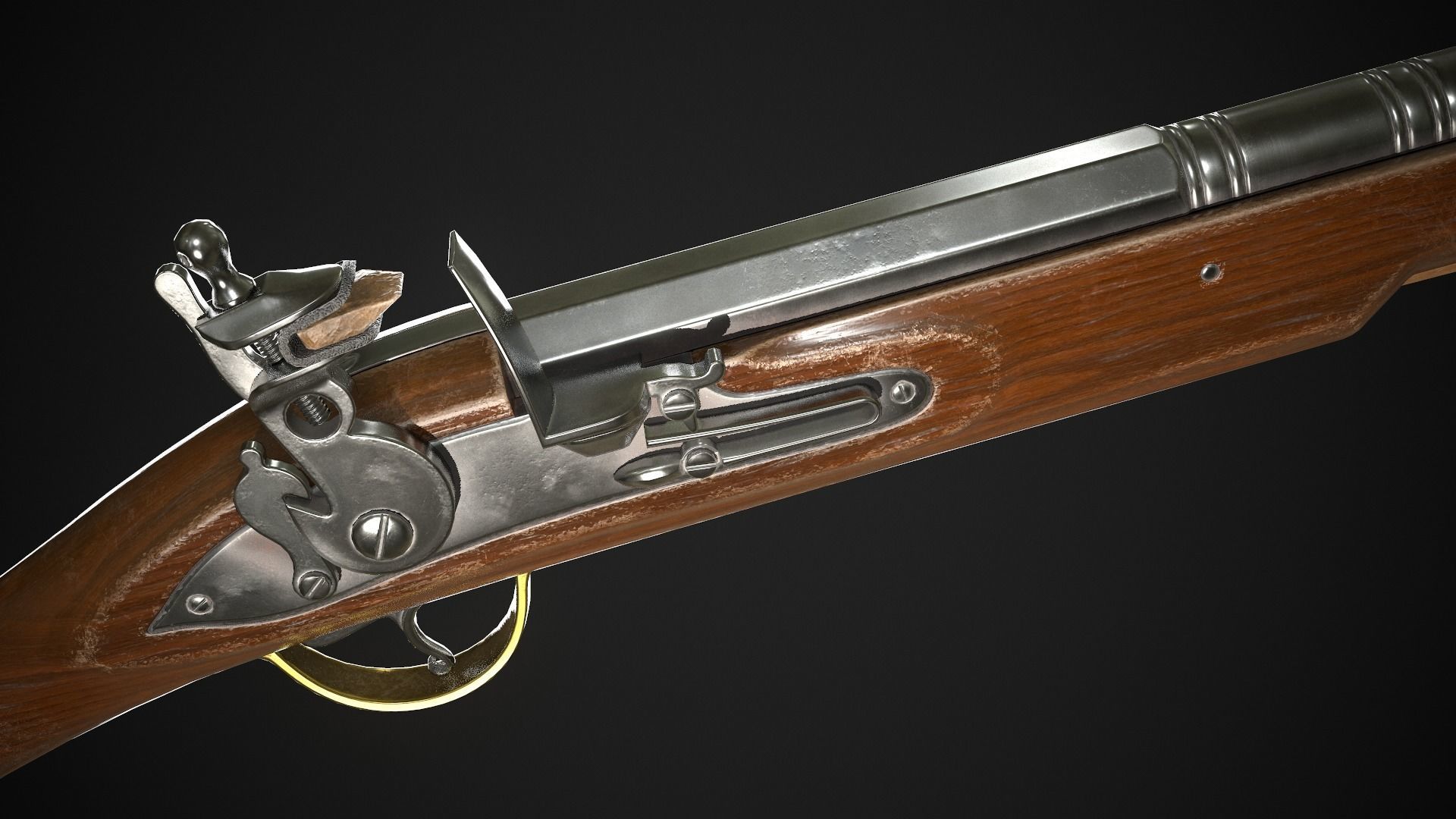 Flintlock Guns Collection | CGTrader