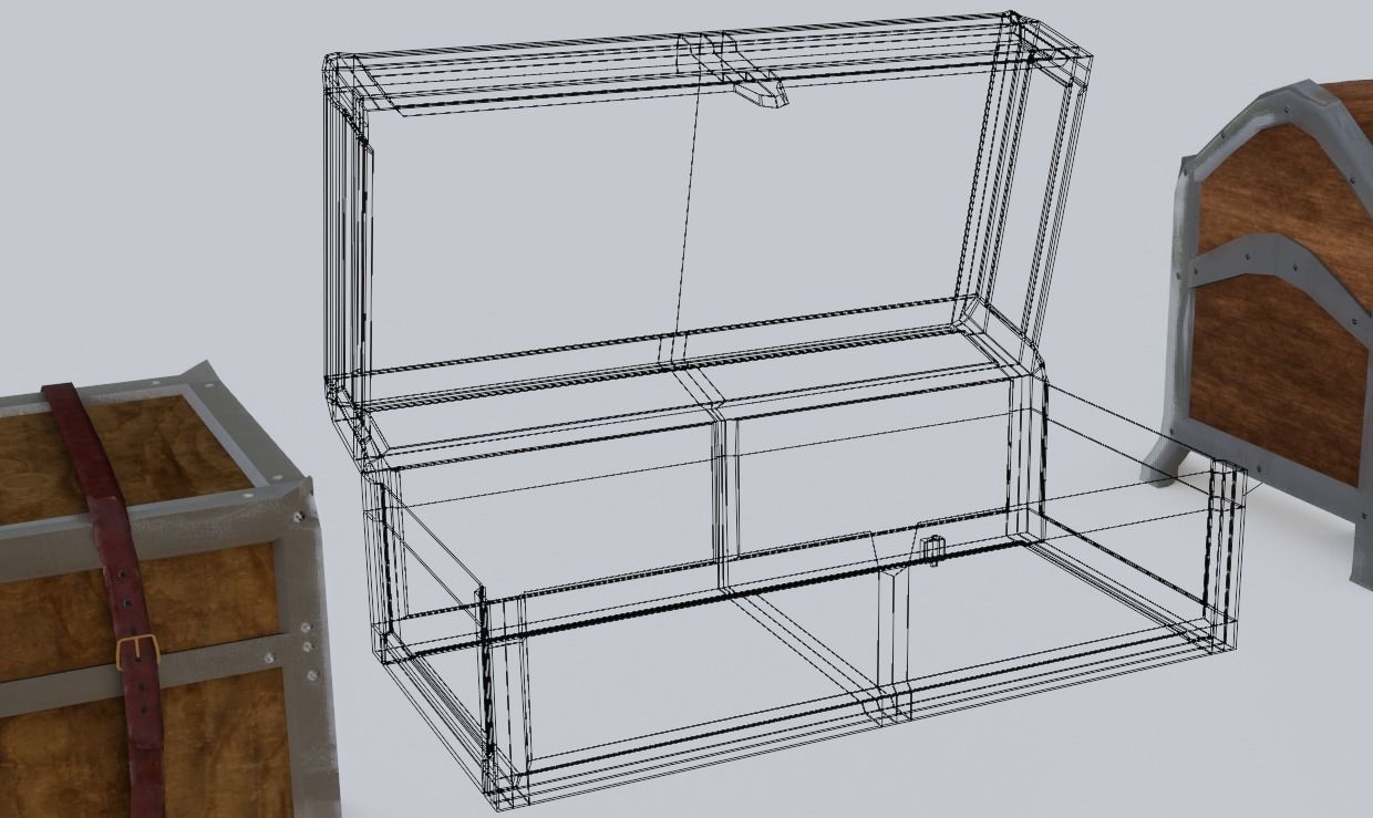 3D model RPG Chest pack VR / AR / low-poly | CGTrader