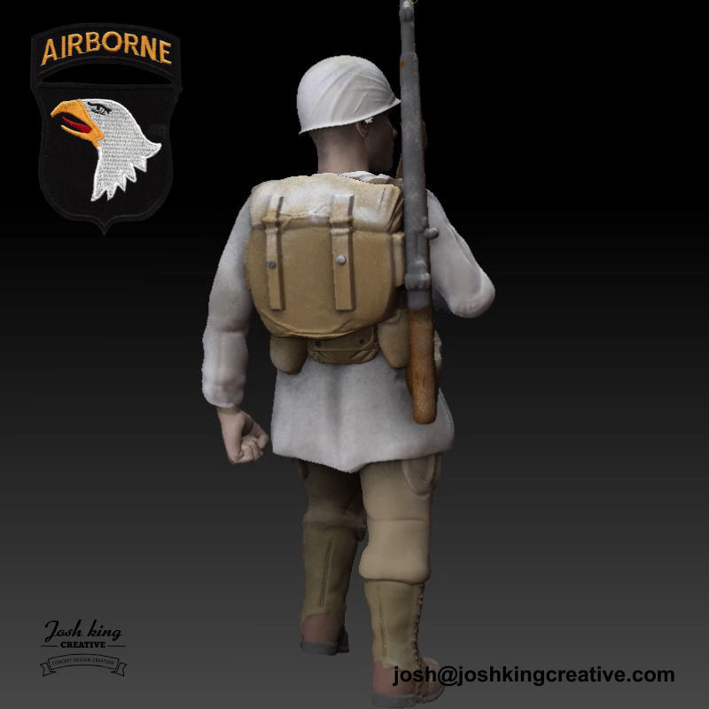 US Infantryman- WW2- 101st Airborne 3D model 3D printable | CGTrader