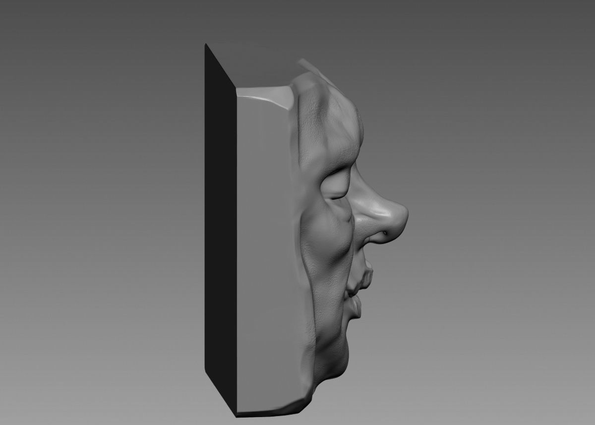 Face modern sculpture 3d print model 3D model 3D printable | CGTrader