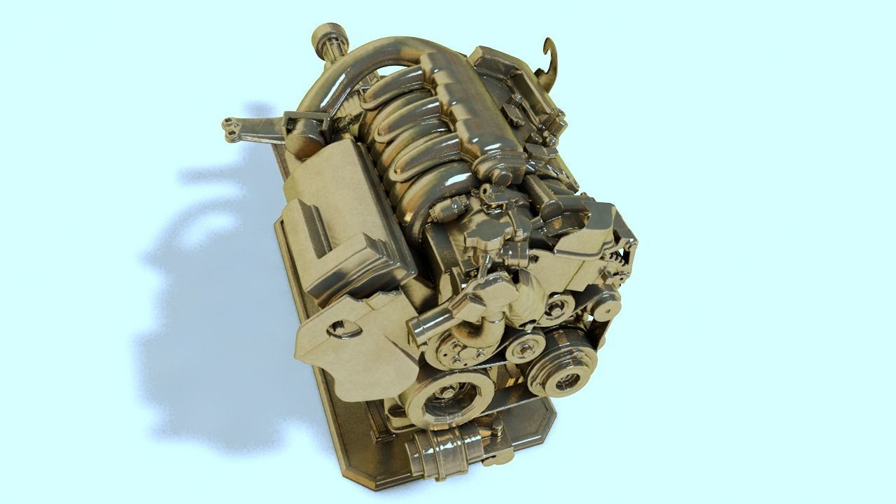 car Engine for 3Dprint 3D model 3D printable | CGTrader