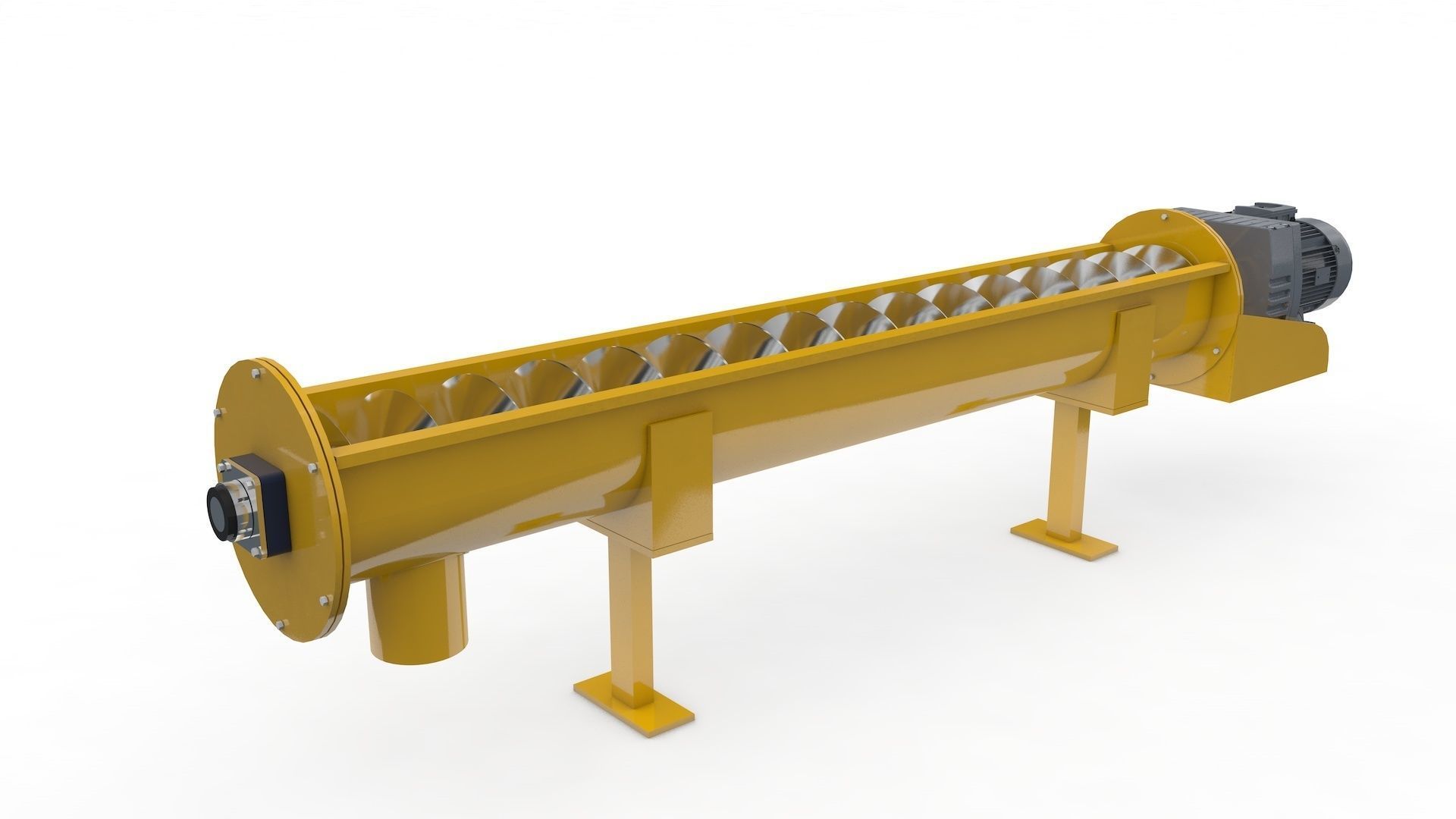Screw Conveyor 3D model animated rigged | CGTrader