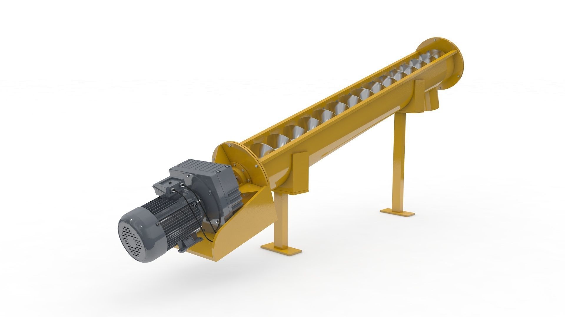 Screw Conveyor 3D model animated rigged | CGTrader