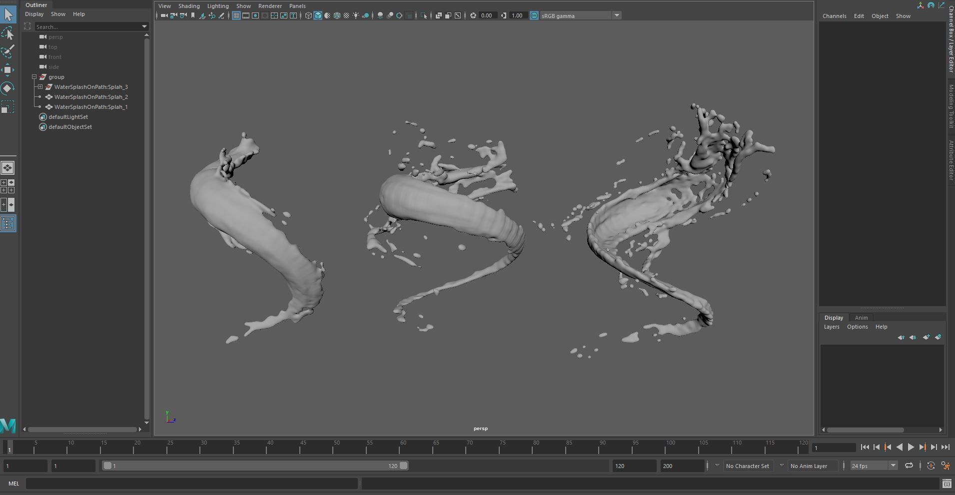 Water Splash 3D Model 3D model | CGTrader