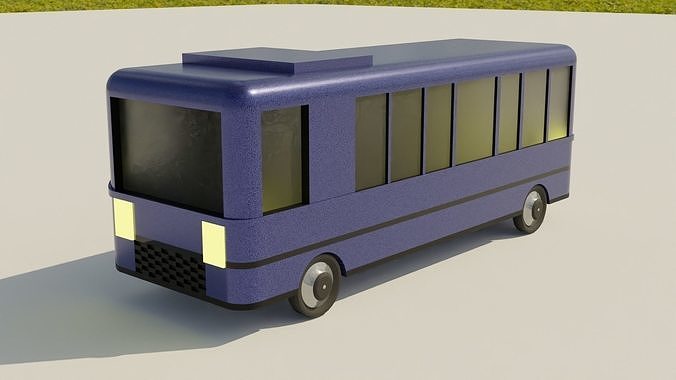 3D model Low-poly Bus VR / AR / low-poly | CGTrader