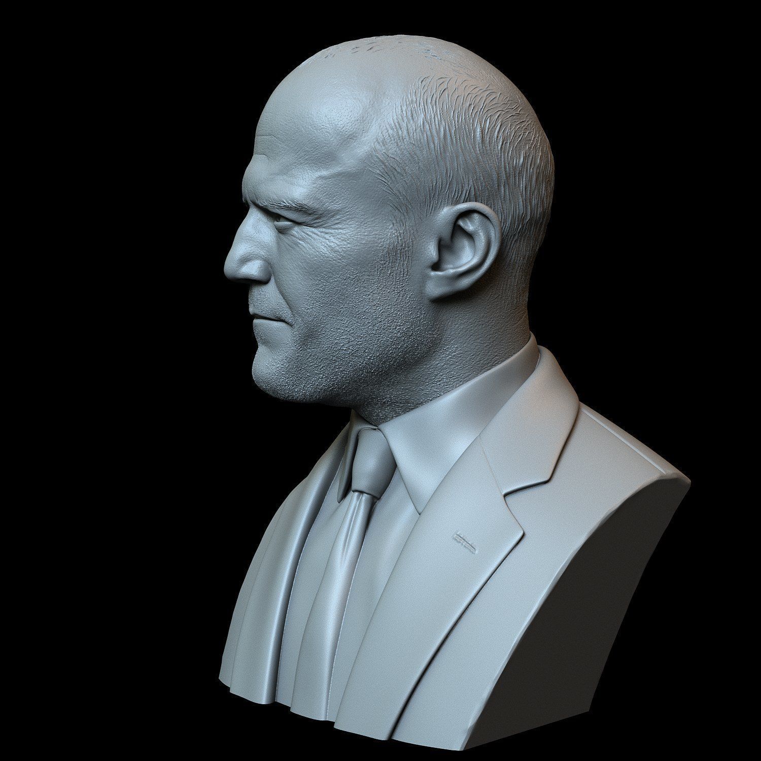 Jason Statham 3D model 3D printable | CGTrader
