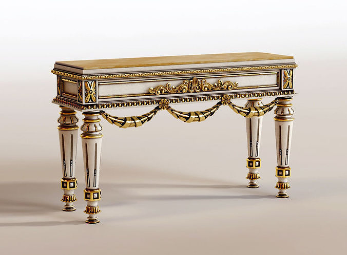 classic interior console 3D model | CGTrader