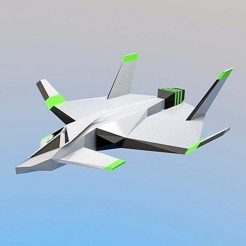 3D model Manta ray aircraft lowpoly concept VR / AR / low-poly | CGTrader