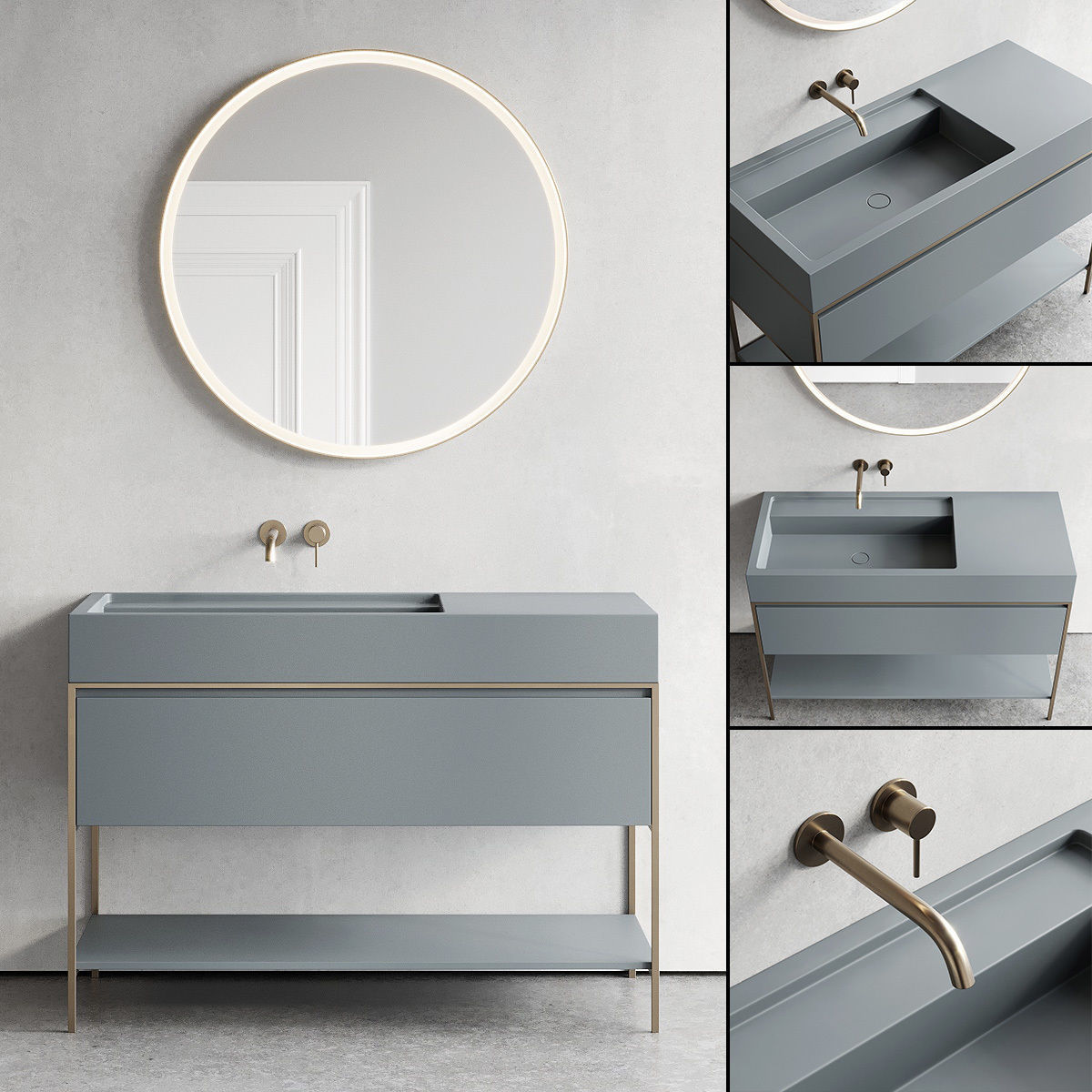 Nic Design Elen 120 Vanity unit 3D model | CGTrader