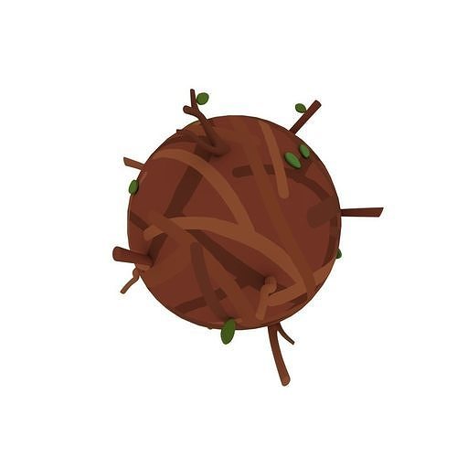 Hay ball 3D model rigged | CGTrader