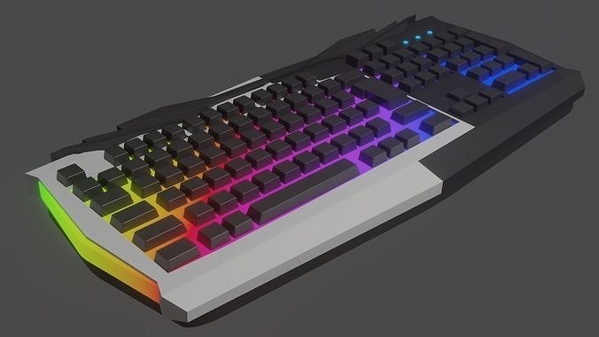 3D model Gaming Keyboard VR / AR / low-poly | CGTrader