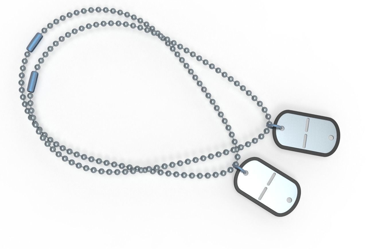 Dog tags 3D model | CGTrader