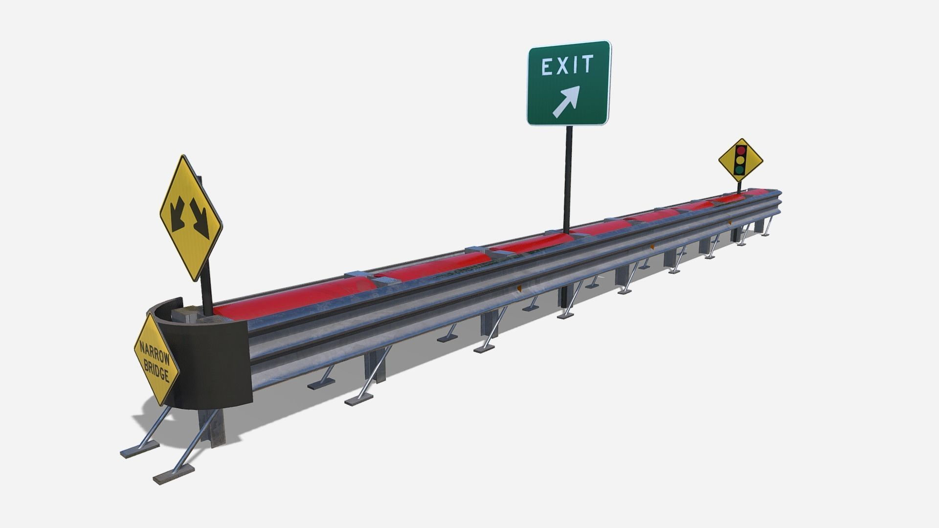 3D model Guard Rail VR / AR / low-poly | CGTrader