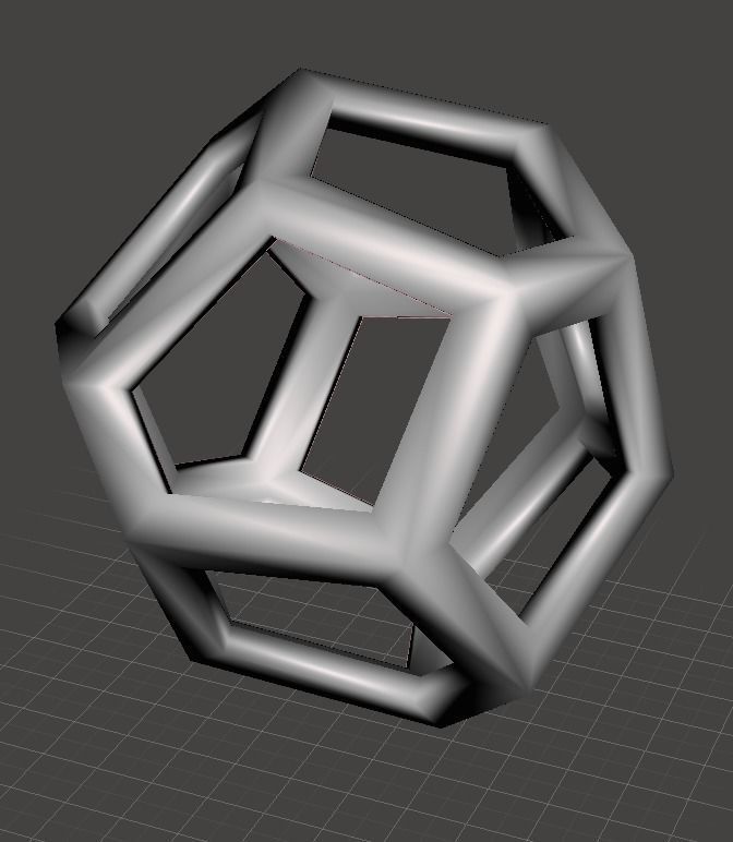 Cubic crystal system grid with noticeable corners 3D model 3D printable ...