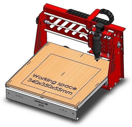 CNC milling machine 3D model | CGTrader
