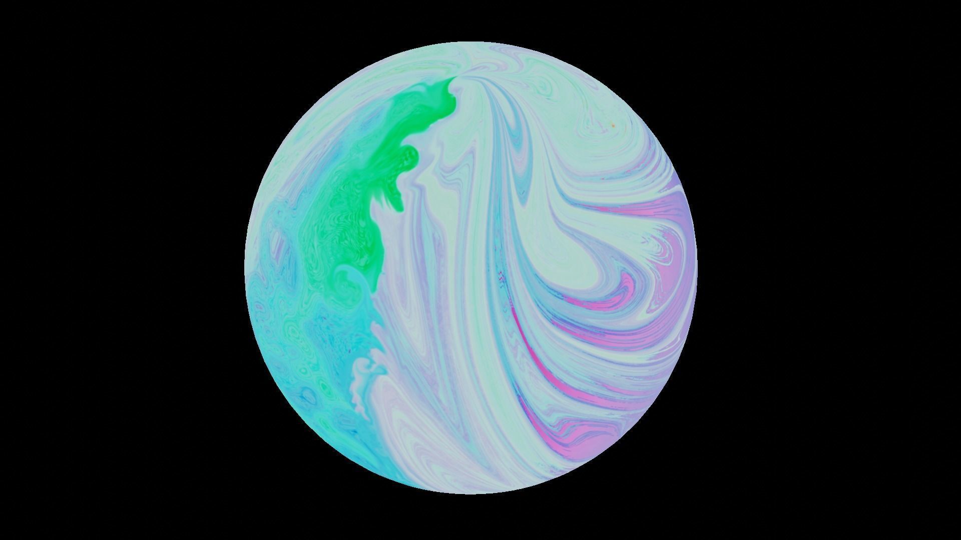 3D model HDR Panoramic Sky - 6 Alien FLUID ART VR / AR / low-poly ...