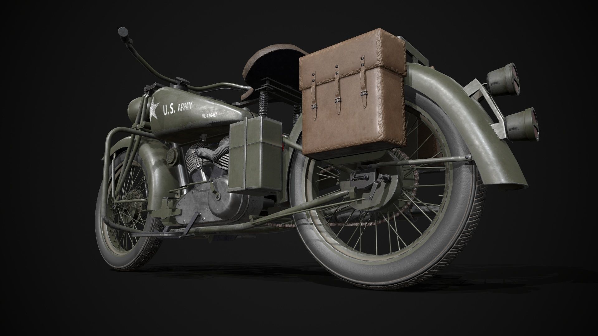 3D model Indian 741B motorcycle VR / AR / low-poly | CGTrader