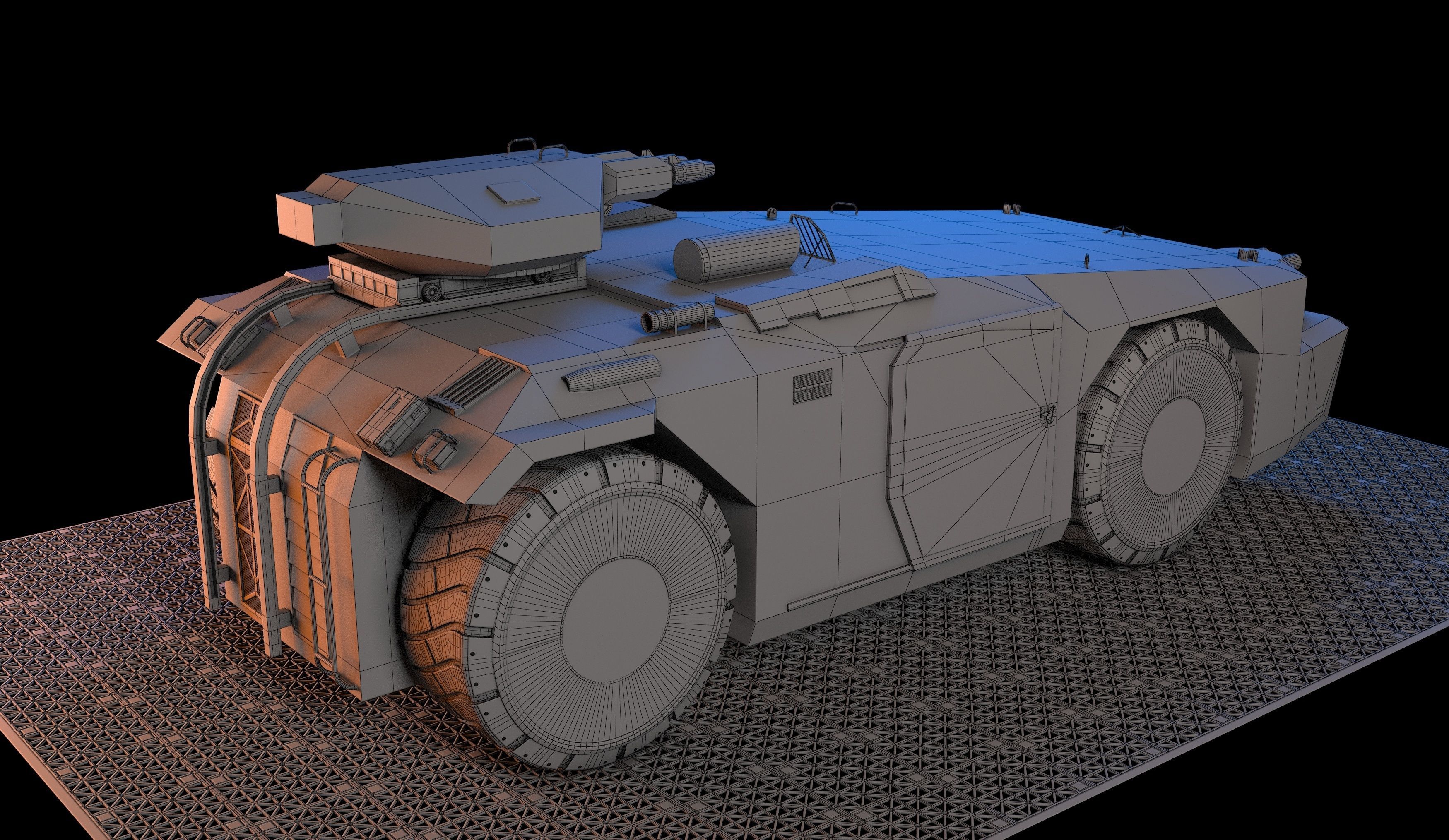M577 APC Aliens 3D model | CGTrader