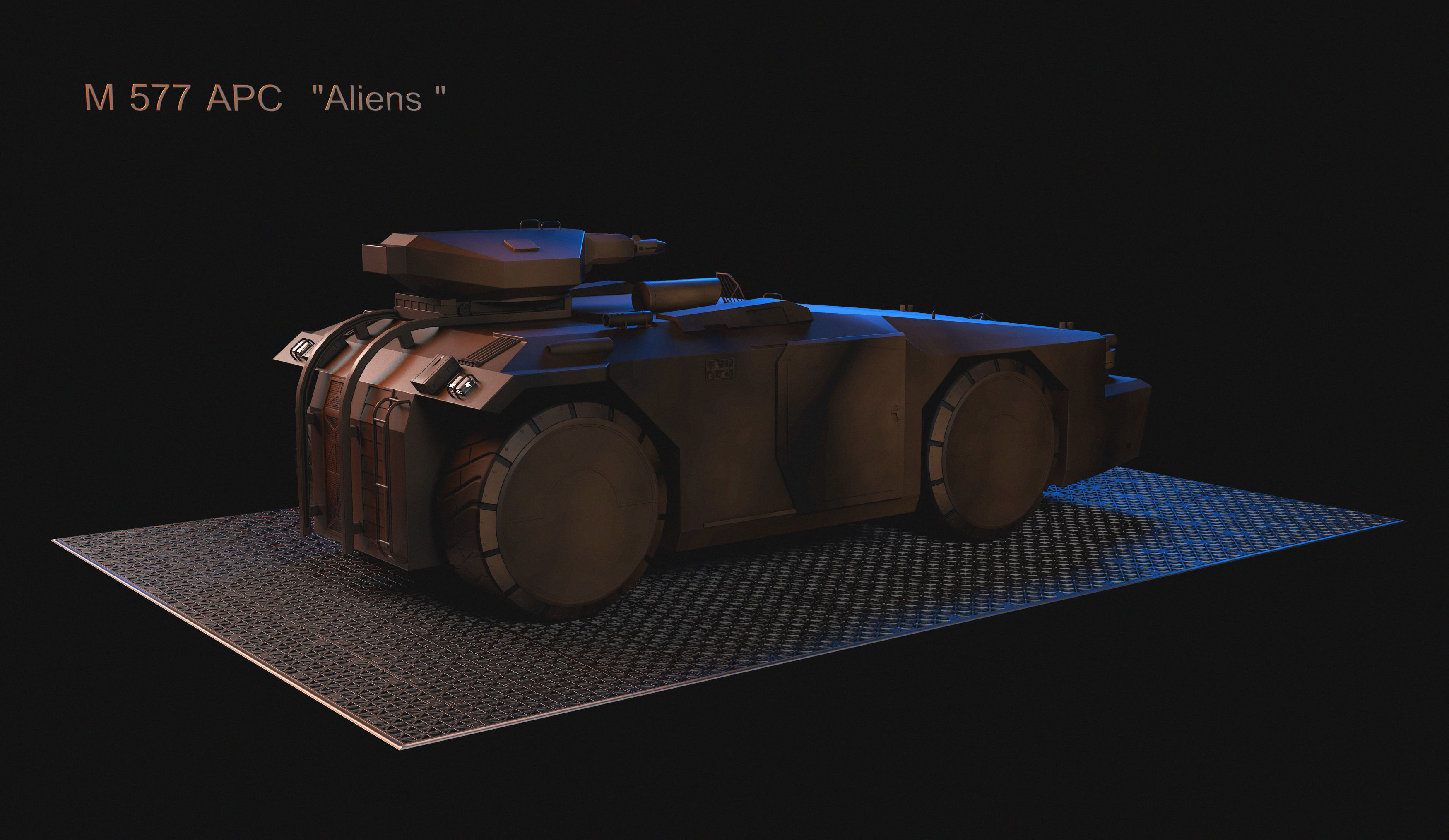 M577 APC Aliens 3D model | CGTrader
