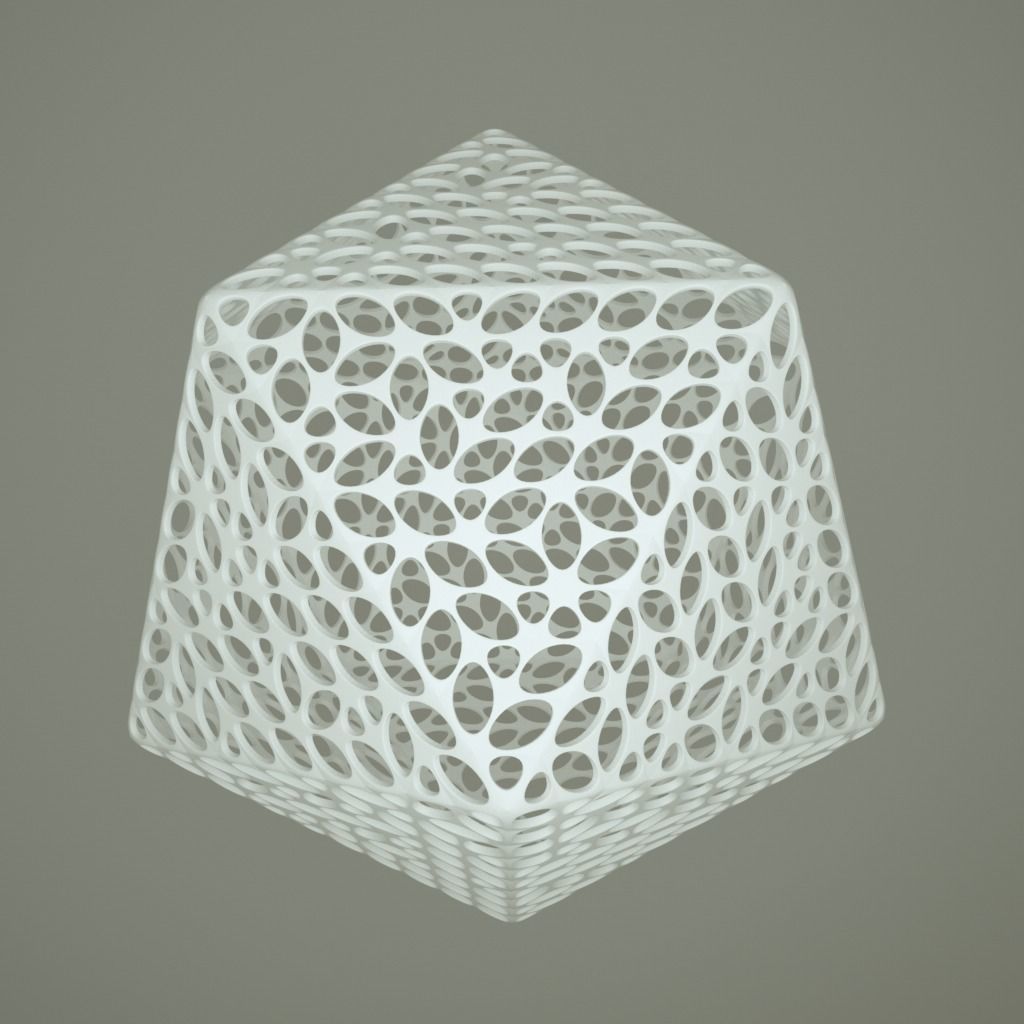 Abstract Geometric Icosa 3D model | CGTrader