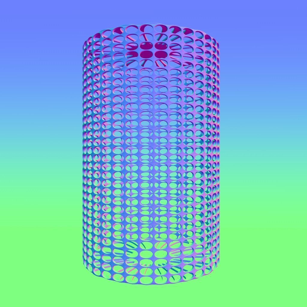 Abstract Geometric Cylinder 3D model | CGTrader